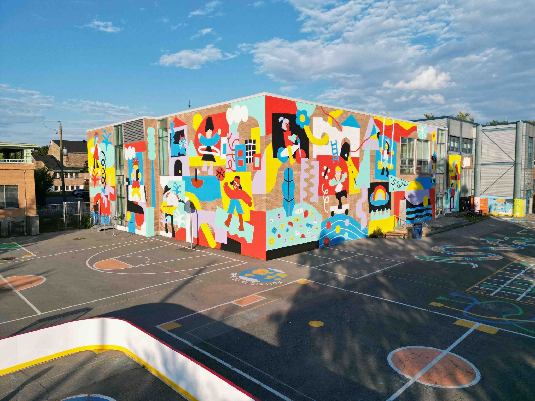 Marc-Olivier Lamothe à l'école Édouard-Laurin - art et architecture